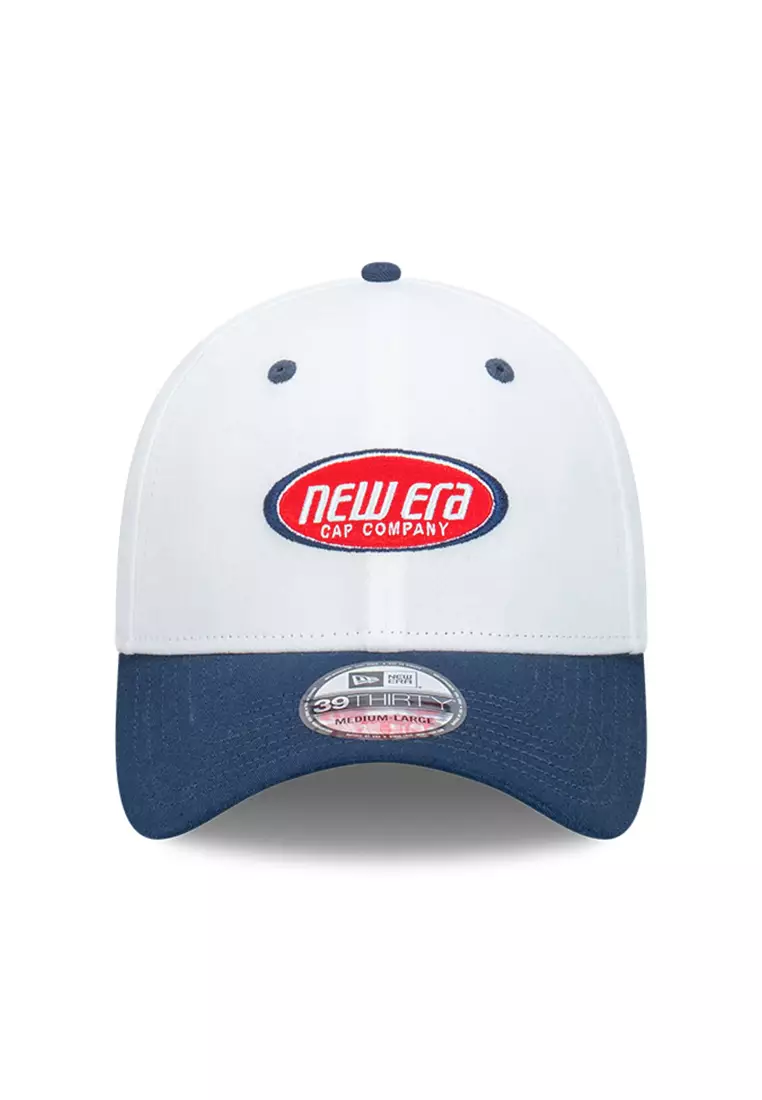 Buy New Era NE Capsule Logo Optic White 39THIRTY Stretch Adjustable Cap ...