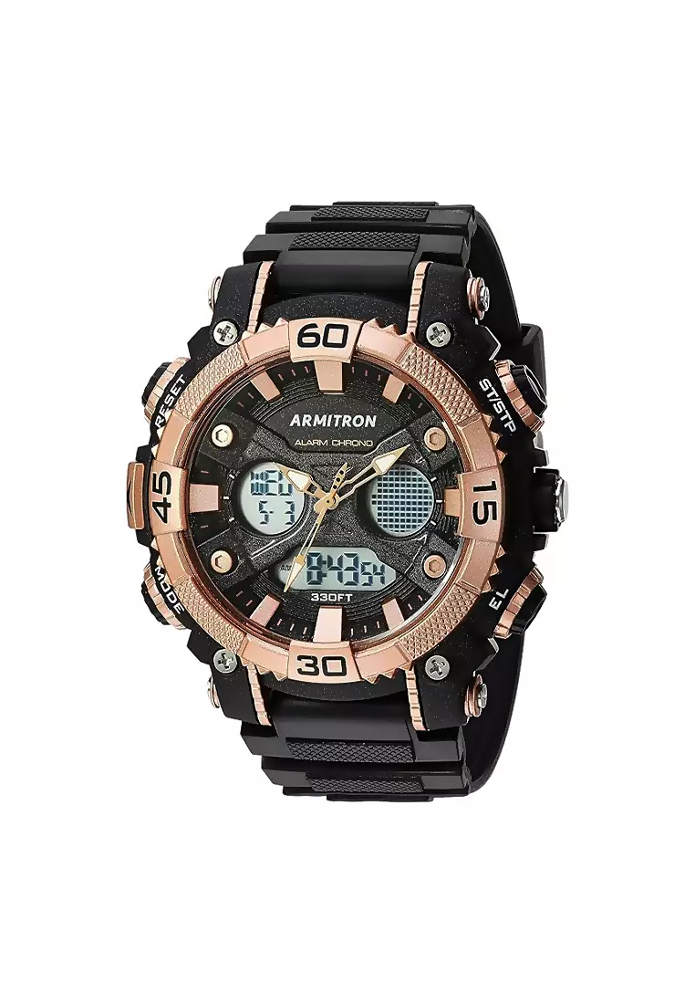 Buy Armitron Black Resin Strap Analog-Digital Watch AR-20/5108BRG 2026 ...