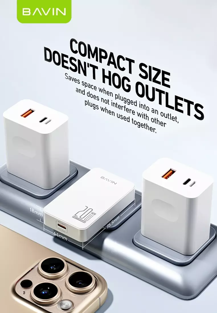 Buy BAVIN Bavin PC2027 20W Ultra Slim Mini Portable Fast Charger ...