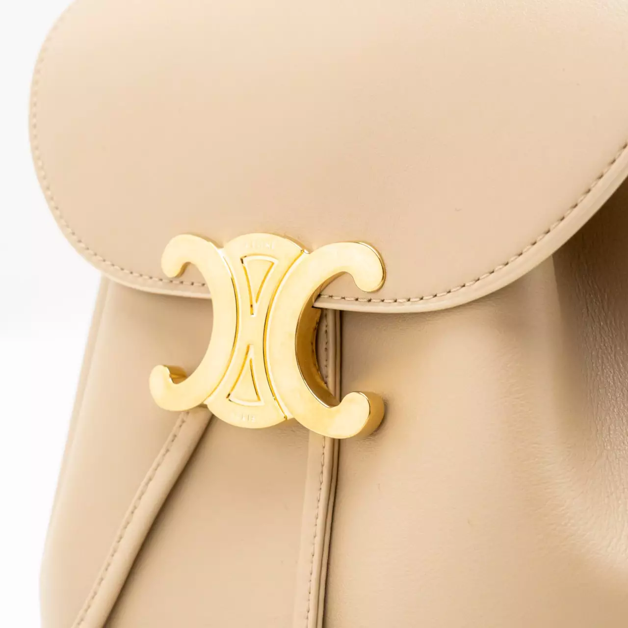 Jual Celine Bonnie Backpack in Smooth Calfskin Leather Natural Original ...