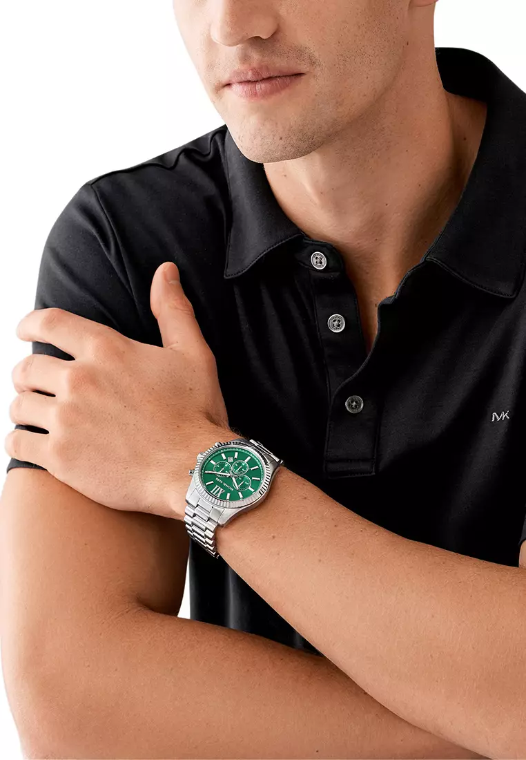 Buy MICHAEL KORS Michael Kors Men's Lexington silver Stainless Steel ...