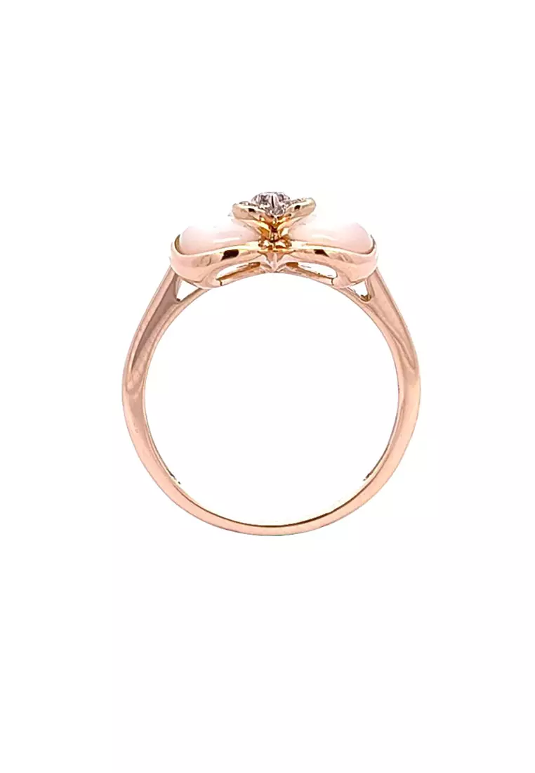 Buy KARAT WORLD Karat World Sakura 14K Diamond Ladies Ring DRL-3263 ...