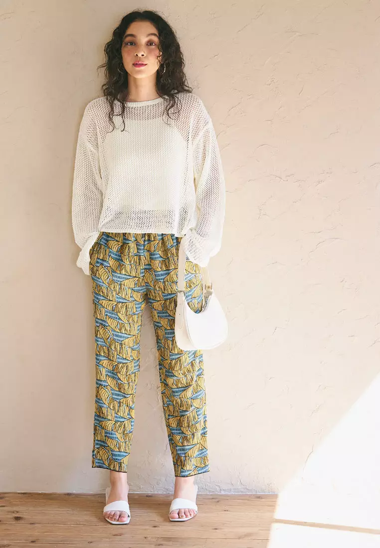 Buy comcoca Pleated Palm Tree Print Pants 2024 Online | ZALORA Philippines