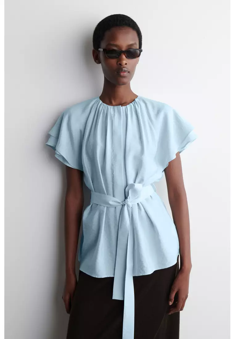 Buy COS LAYERED BELTED BLOUSE 2025 Online | ZALORA