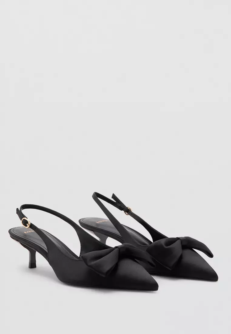Buy Mango Satin Bow Heels 2026 Online | ZALORA Philippines