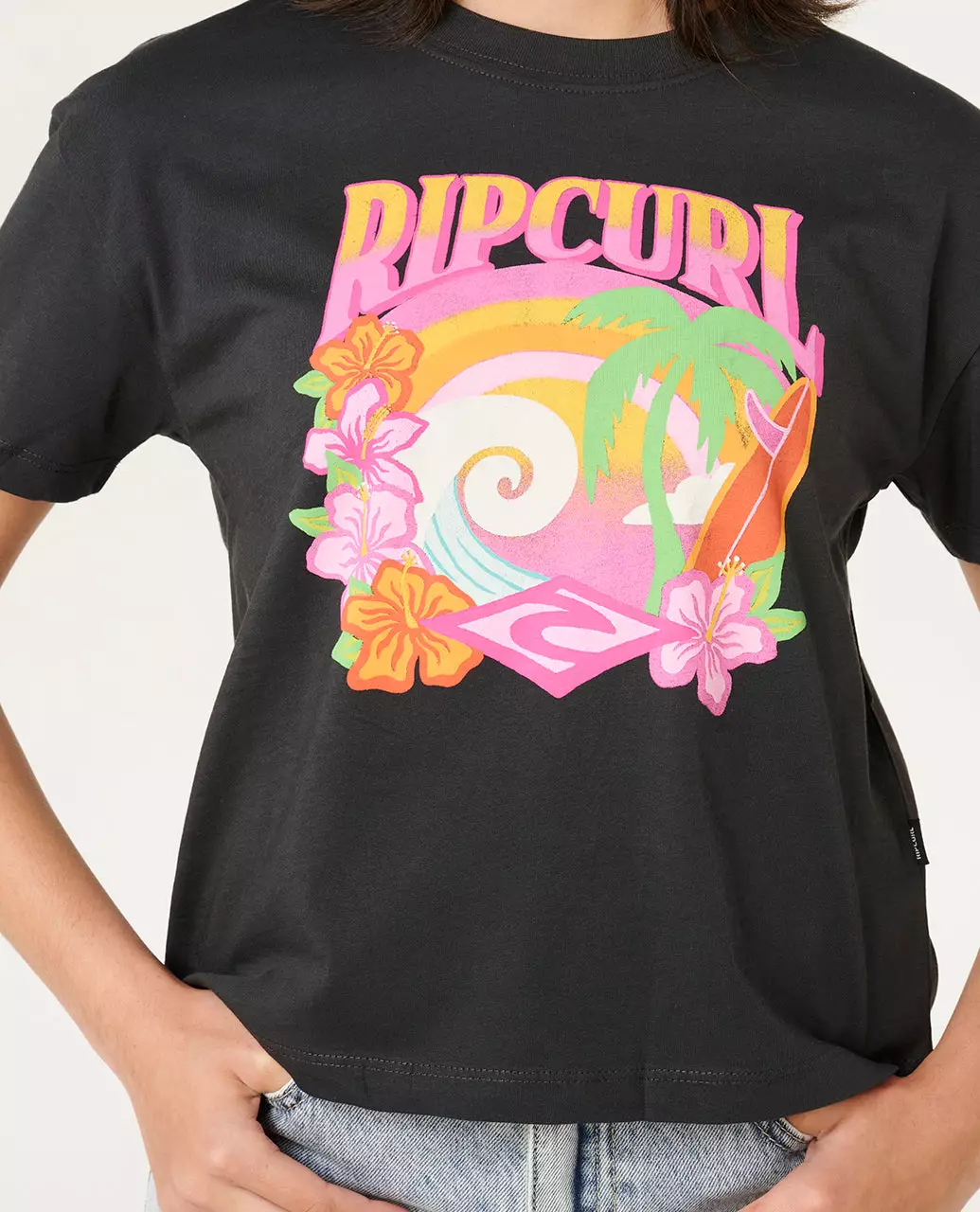 Jual Rip Curl Rip Curl Kids Tropical Dawn Crop Tee - Girl - Washed ...
