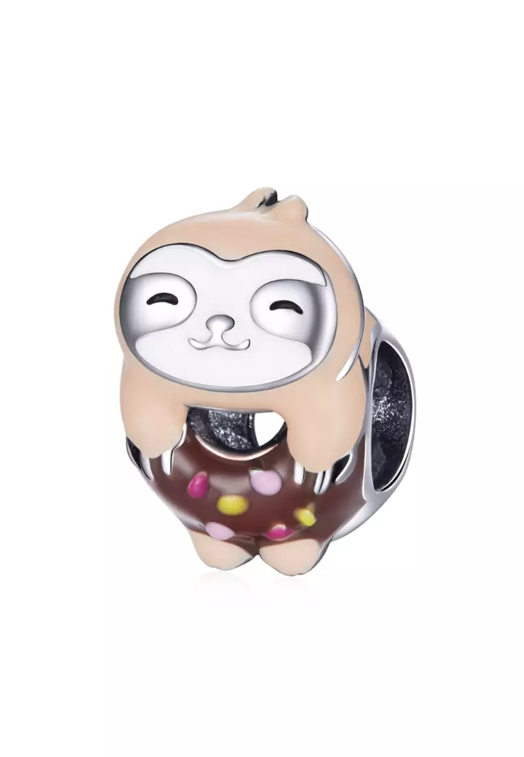 Buy 925 Signature 925 SIGNATURE Solid 925 Sterling Silver Cool Sloth ...