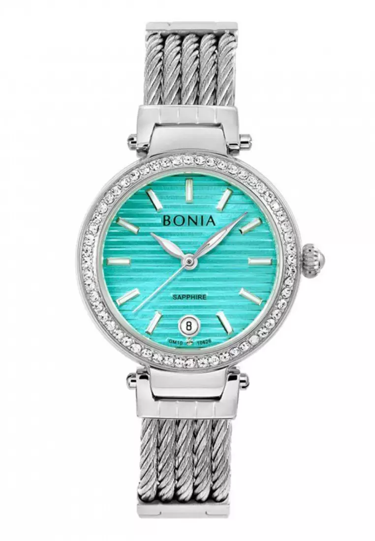 Jual Bonia Watches BONIA BNB10626-2382S SILVER TIFFANY DIAL SAPPHIRE ...