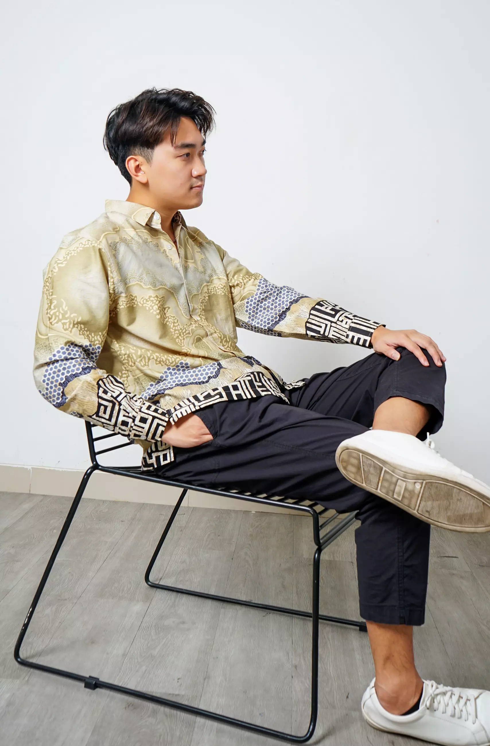 Jual Andre Michel Andre Michel Kemeja Batik Lengan Panjang Emas 16638 ...