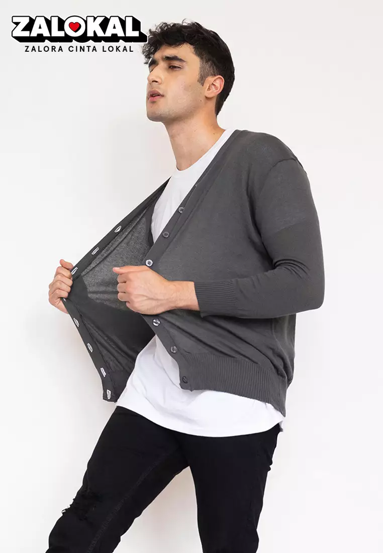 Jual House of Cuff Cardigan Pria Oversize Sweater Korea Big Size Jumbo ...