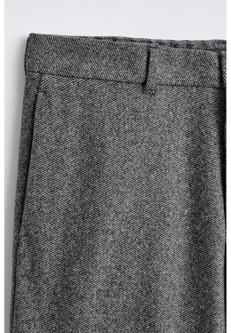 Buy COS BIRDSEYE WOOL BARREL-LEG TROUSERS 2025 Online | ZALORA Philippines