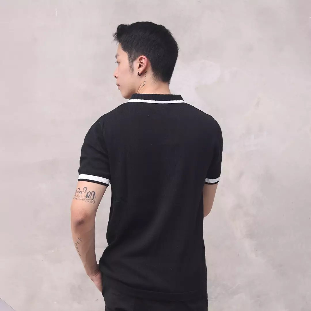 Jual Kale Clothing Kale Lyon Black / Polo Shirt Pria / Atasan Kaos Polo ...