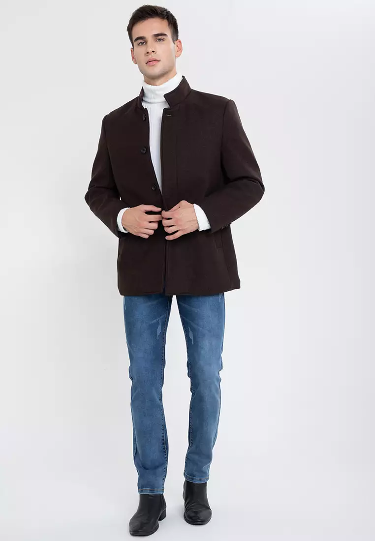 Buy Well Suited Woolen Coat with Quilt and Faux Fur Lining 2026 Online ...