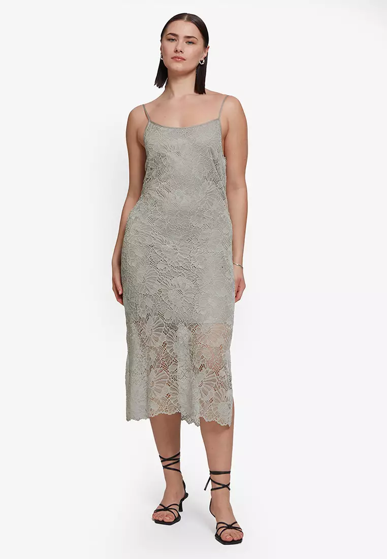 Buy And Other Stories Slim Fit Lace Midi Dress Online Zalora Malaysia