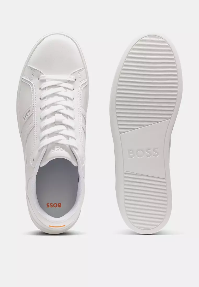 Jual BOSS Logo Trimmed Trainers - BOSS Orange Original 2026 | ZALORA ...