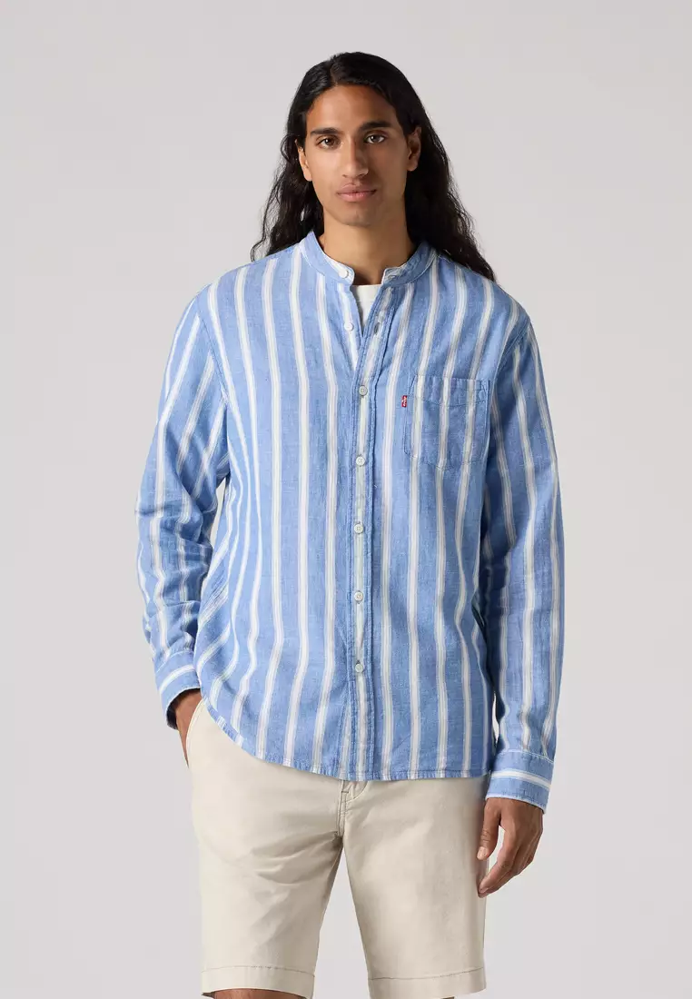 Jual Levi's Levi's® Men's Banded Collar 1 Pocket Shirt (47784-0045 ...
