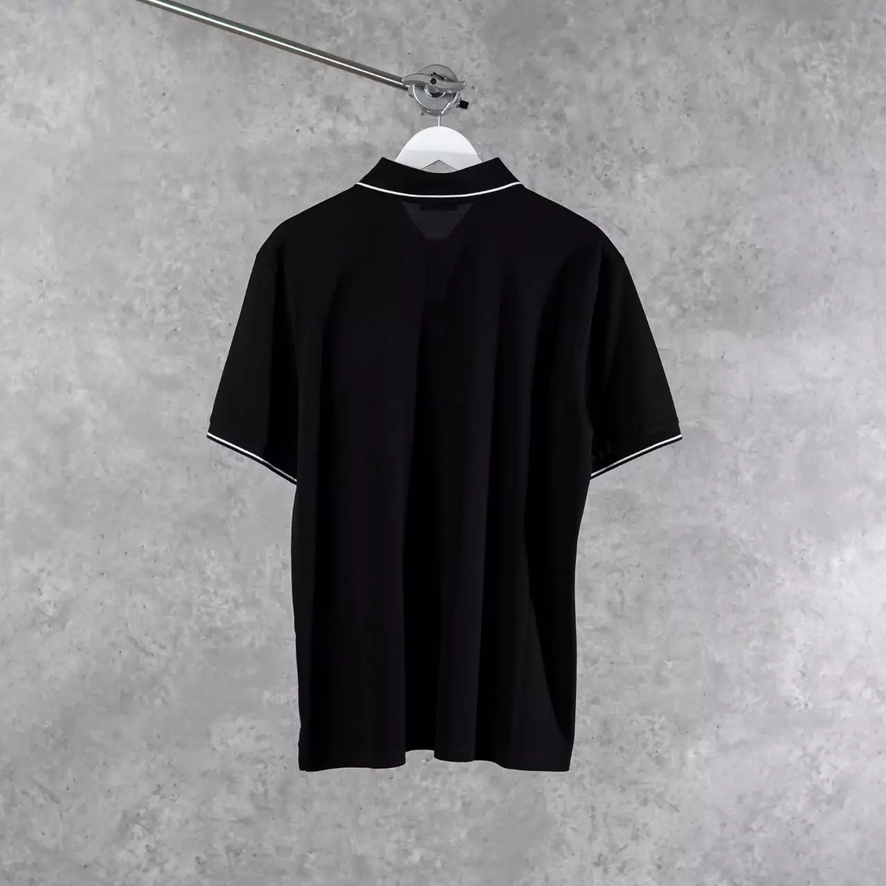 Jual Balmain Polo BALMAIN TEXT LOGO LINE POCKET GREY BLACK POLO 100% ...