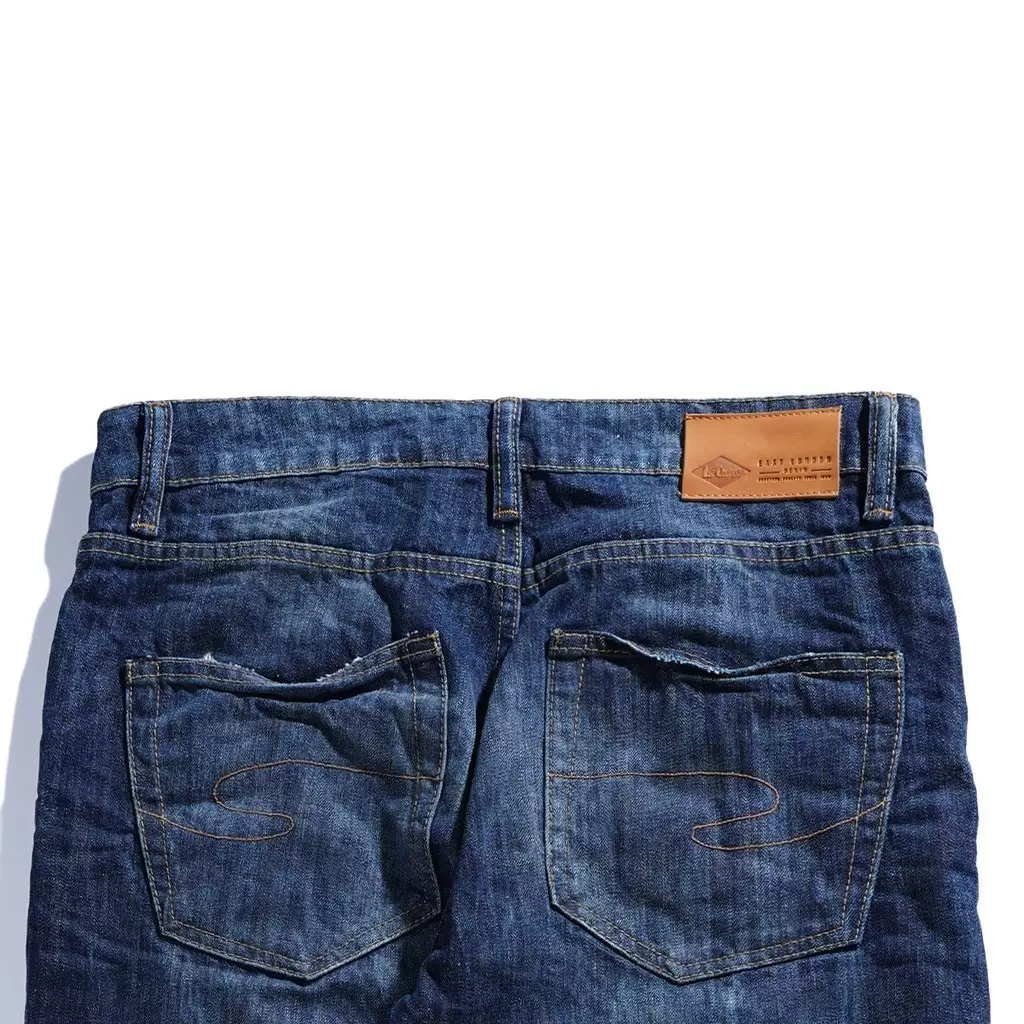 Jual Lee Cooper Lee Cooper Tapered Fit Jeans Arthur Ripped Dark Blue ...