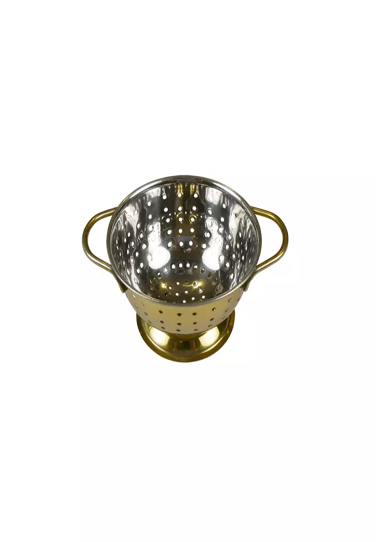 Buy GOURDOS Mini Colander Stainless Steel With Gold Color 2025 Online ...