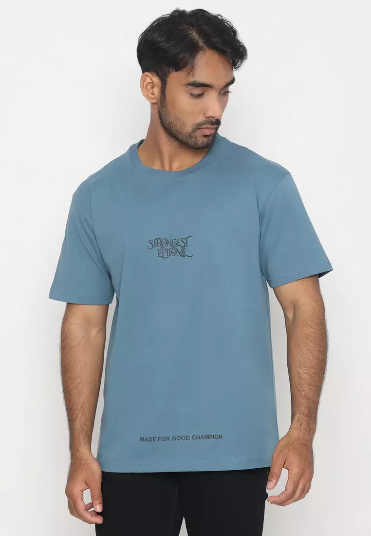 Jual NX NX T-Shirt Cotton Combed Tebal Pria 207370101 Original 2025 ...