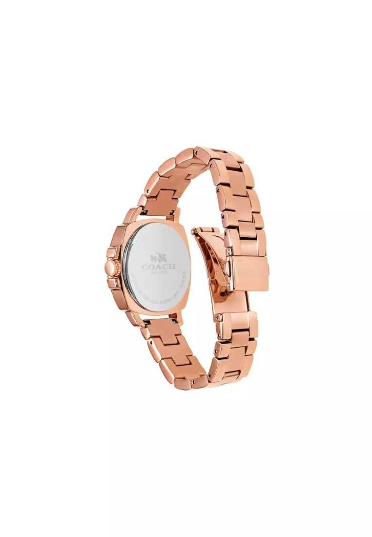 Buy COACH Coach Boyfriend 14503142 Rose Gold Tone Watch Online | ZALORA ...
