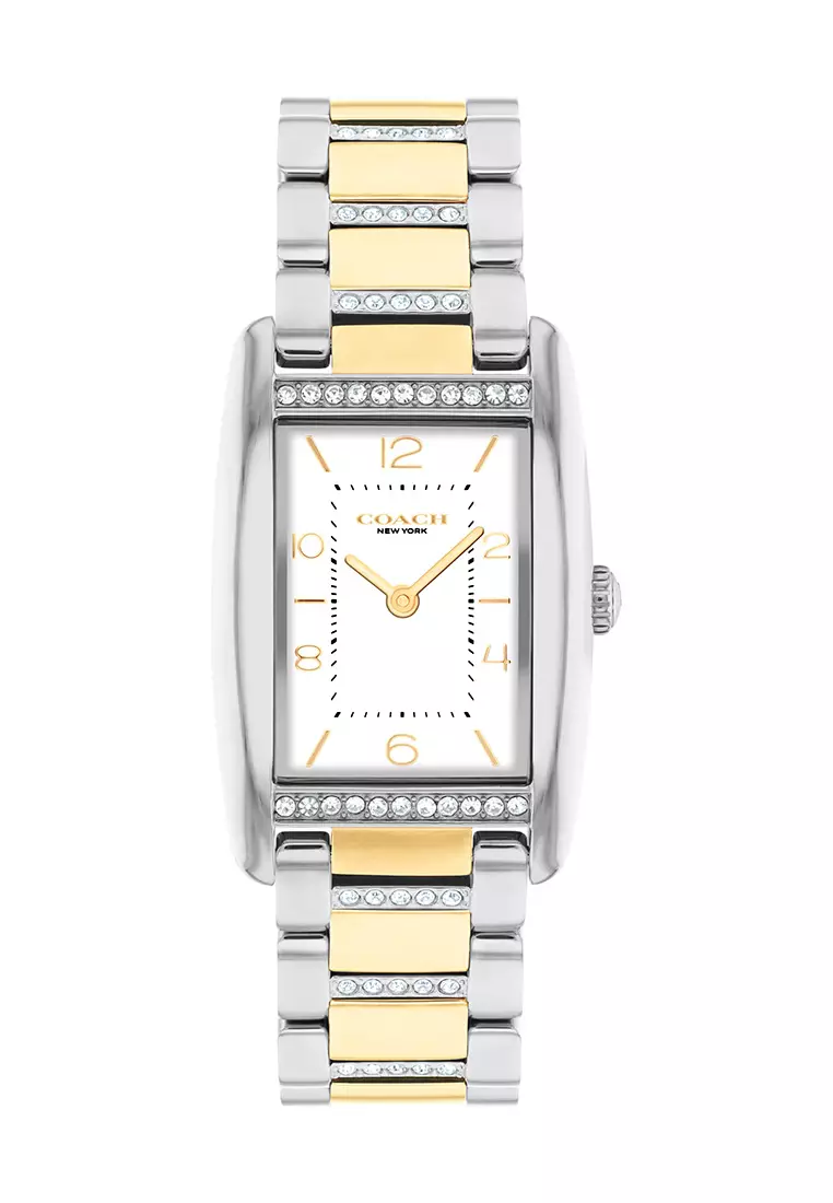 Buy Coach REESE Women's Watch Two Tone Stainless Steel & Crystals Strap ...
