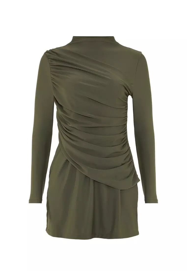 Buy LANUUK LANUUK Diana Modest Swim Dress - Olive 2026 Online | ZALORA