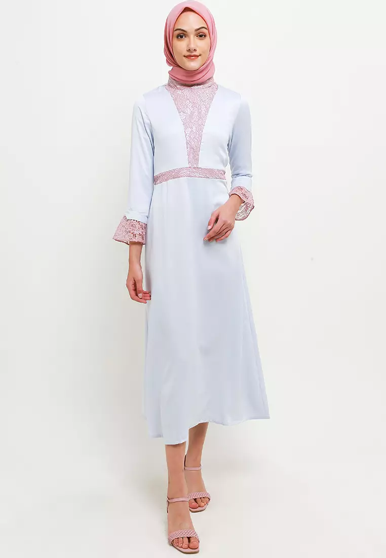 Jual FAME Gamis Wanita Abu-abu - 9911099 Original 2025 | ZALORA Indonesia