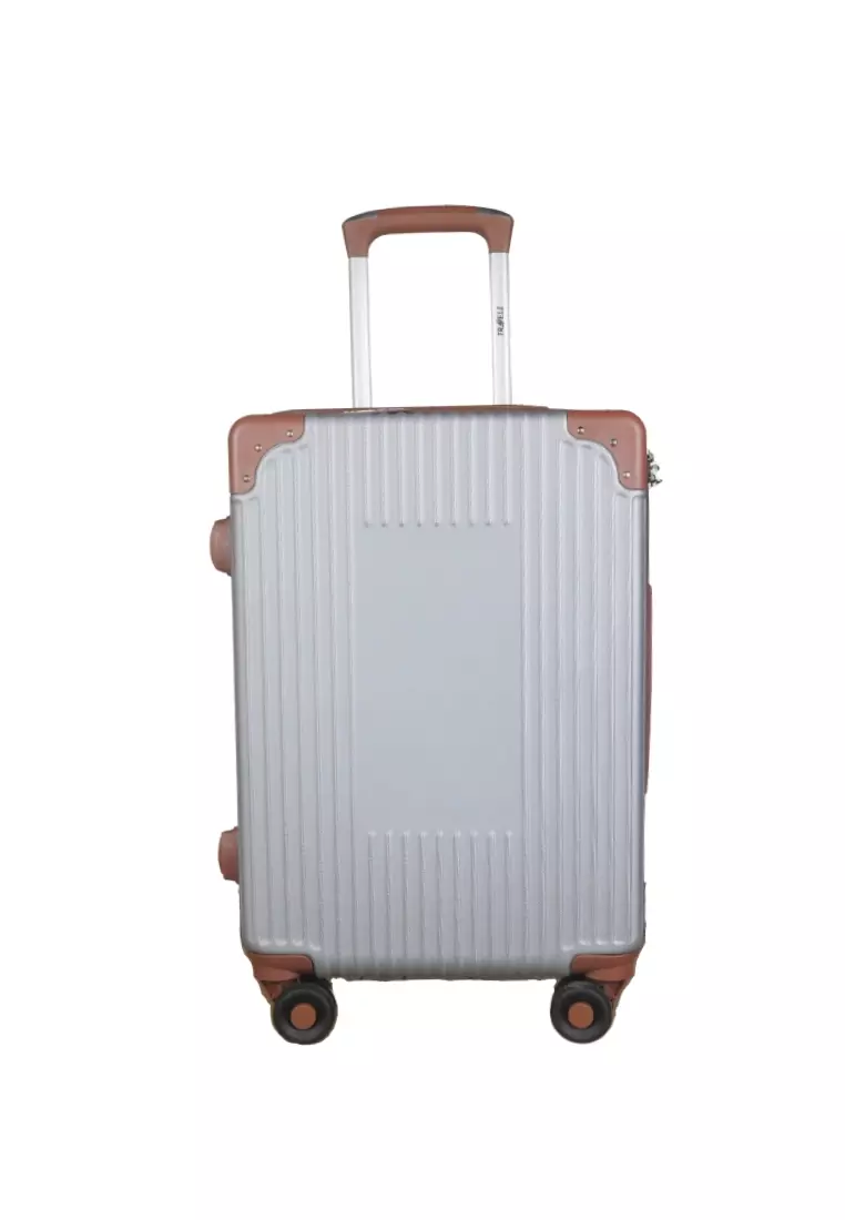 Buy Traveli TVLP01 Vintage Small Anti-Theft Hard Shell Travel Luggage ...