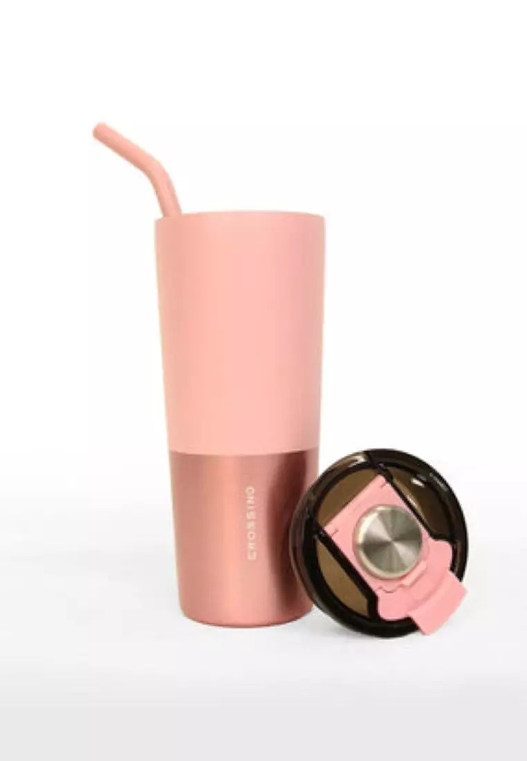 Buy CROSSING Crossing Volt Ins S/S Straw Tumbler 710ML - Dusty Rose 2025 Online | ZALORA Philippines