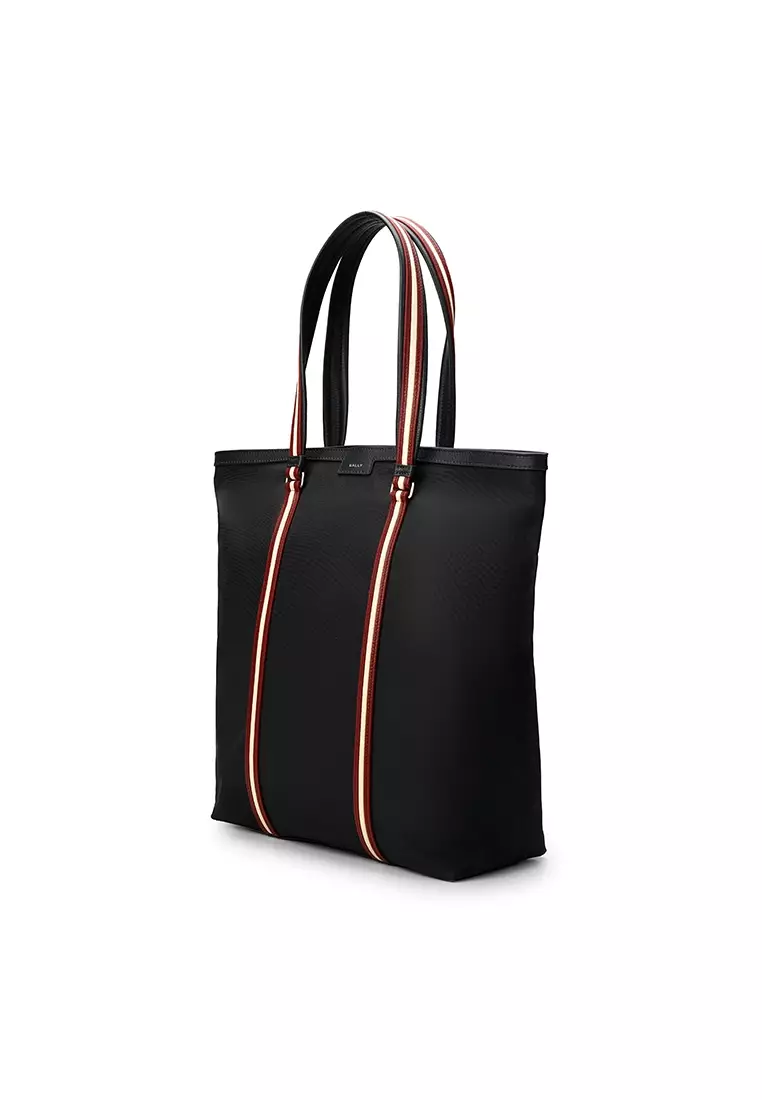 Jual BALLY Bally Code NS Nylon Tote Bag - Black Original 2025 | ZALORA Indonesia