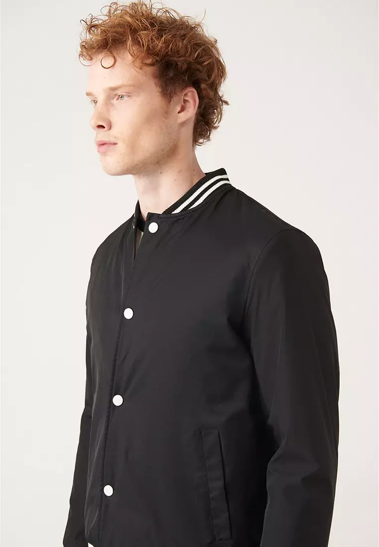 Buy Avva Striped Detail Bomber Jacket 2025 Online | ZALORA Philippines