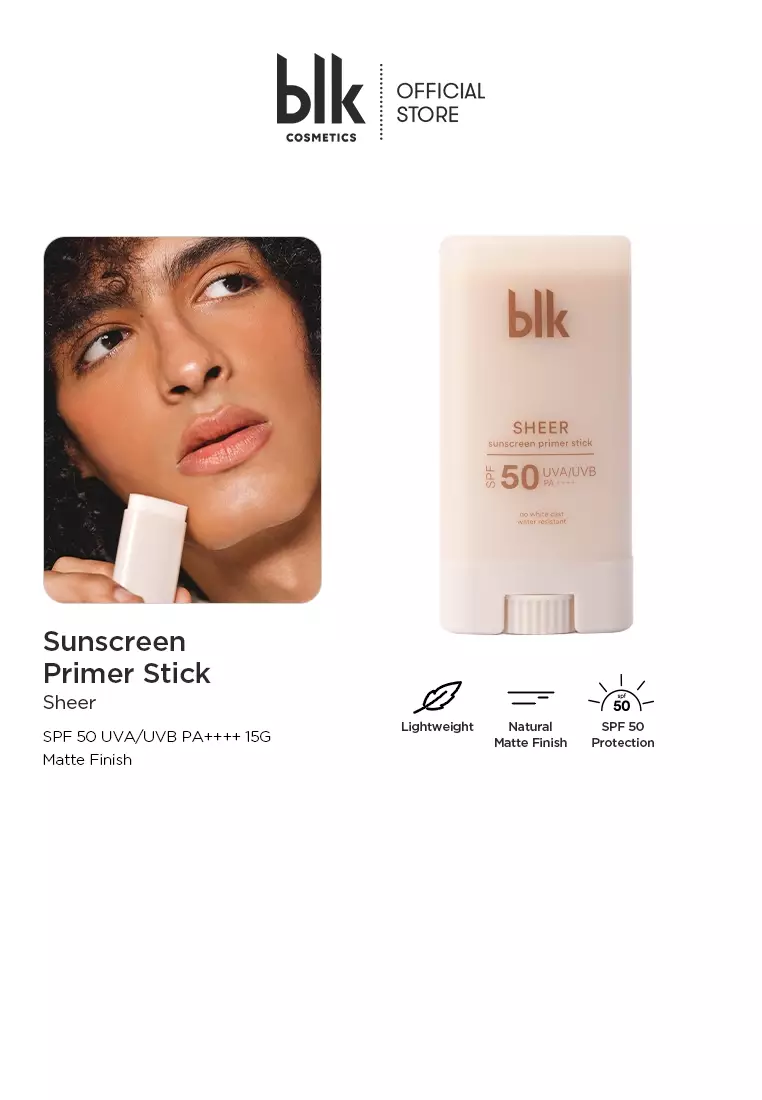 Buy blk cosmetics Universal Sheer Sunscreen Primer Stick 15g 2025 ...