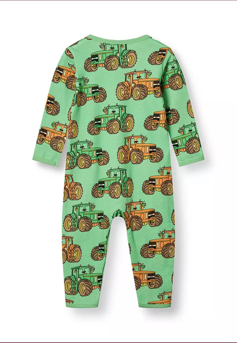 Buy Smafolk Long-sleeved baby suit with tractors 2026 Online | ZALORA ...