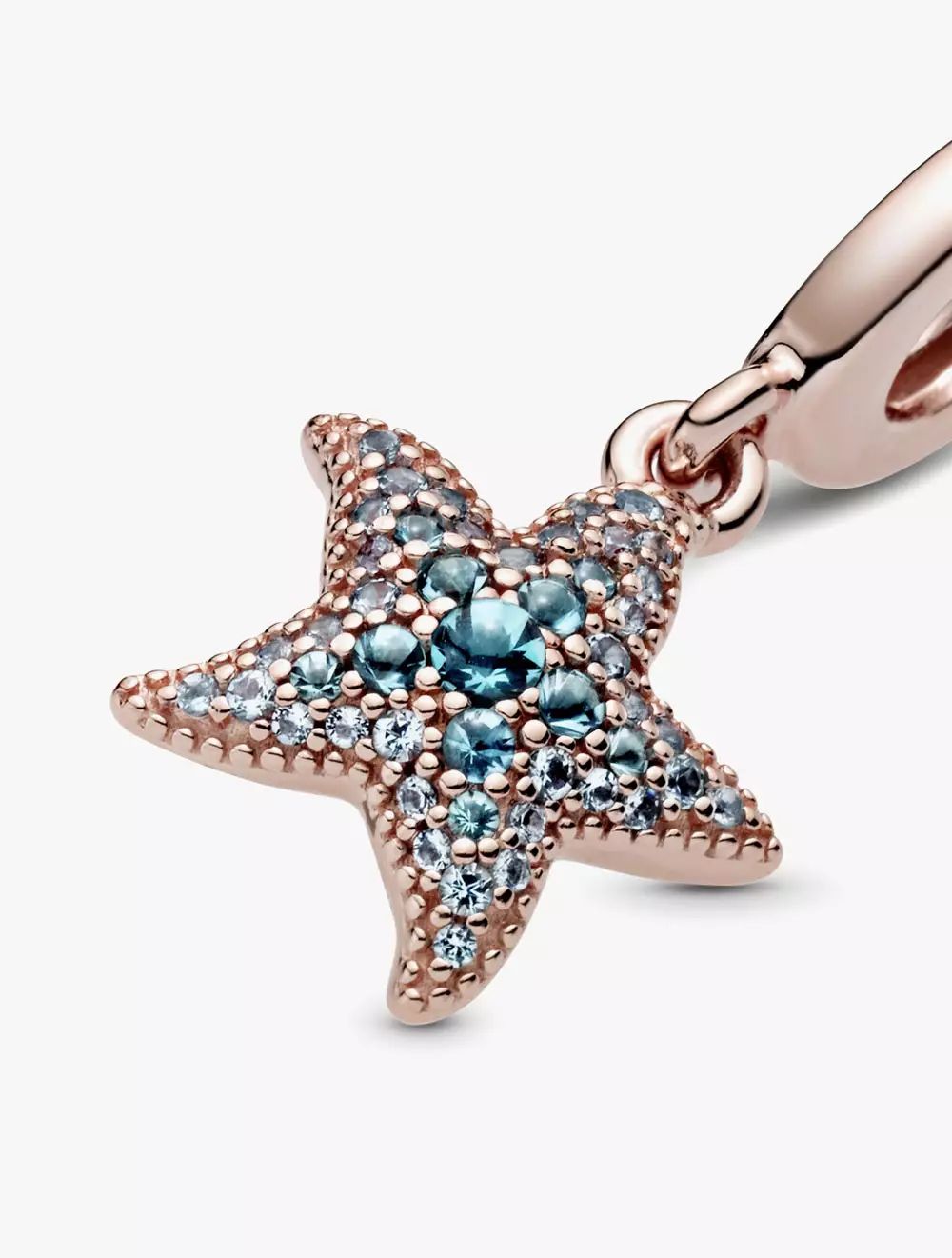 Jual PANDORA Starfish Pandora Rose dangle with icy blue and ice green ...