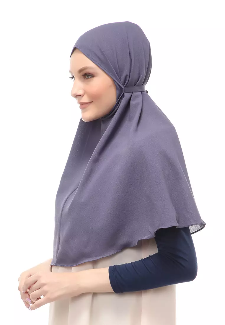 Jual Evernoon Tamara Jilbab Muslimah Wanita Motif Polos Relaxed Fit - Abu Tua Original 2025 ...