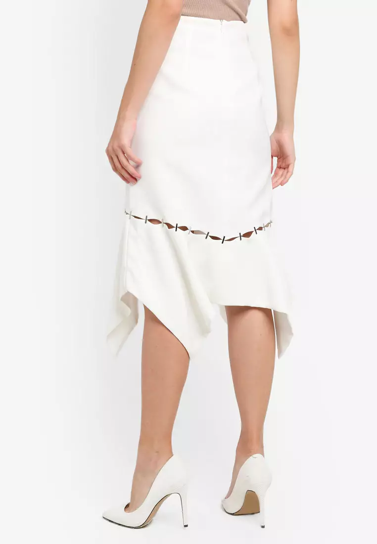 Buy Dressing Paula Embellished Asymmetrical Cady Skirt Online | ZALORA ...