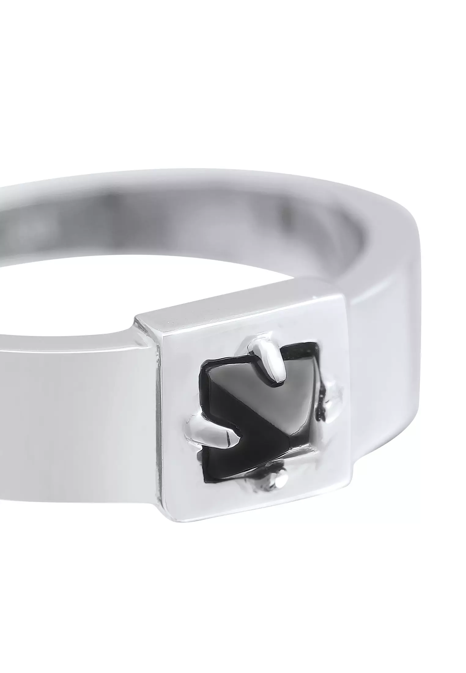 Buy Kuzzoi Men's Black Onyx Prong Signet Ring 2026 Online | ZALORA
