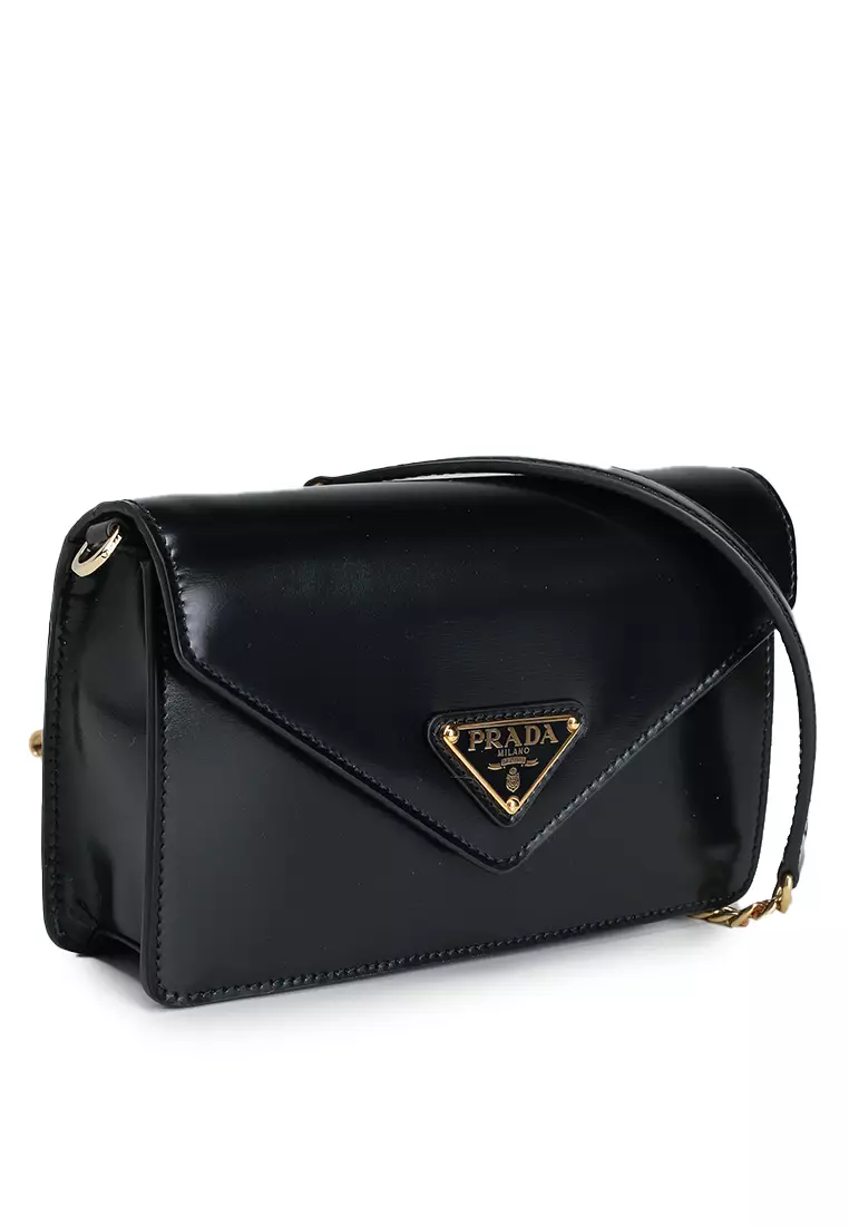 Buy PRADA Logo Plaque Chain Crossbody Bag (nt) Online | ZALORA Malaysia