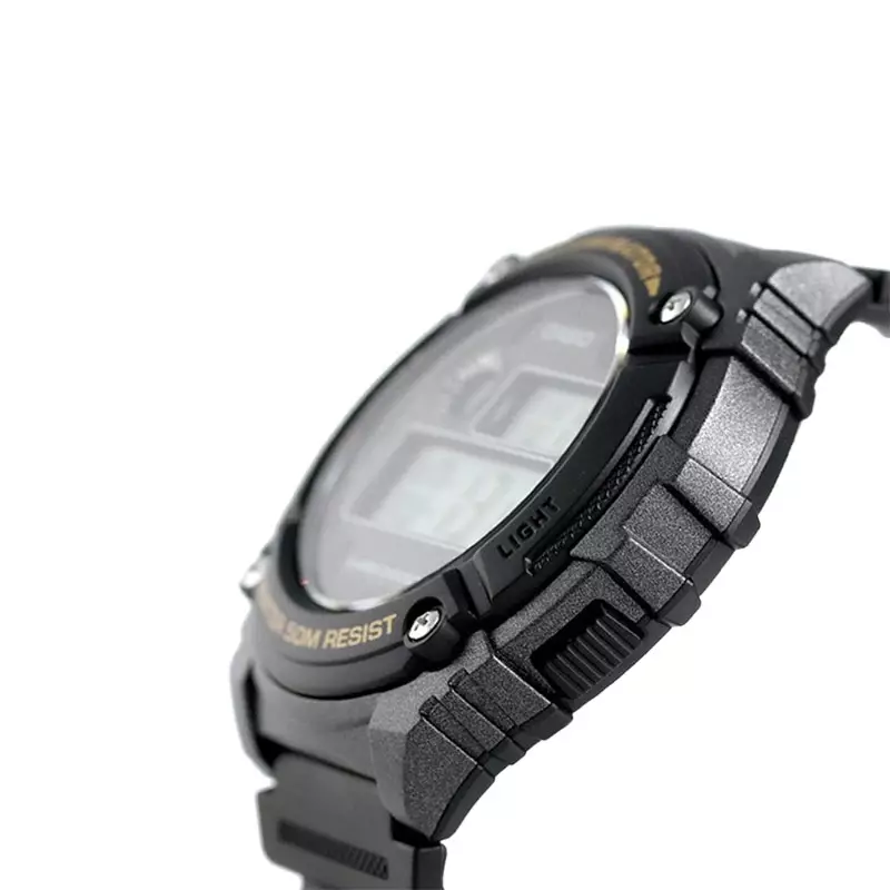 Jual Casio Jam Tangan Pria Casio General W-216H-1BVDF 7 Years Battery Life Digital Dial Black ...