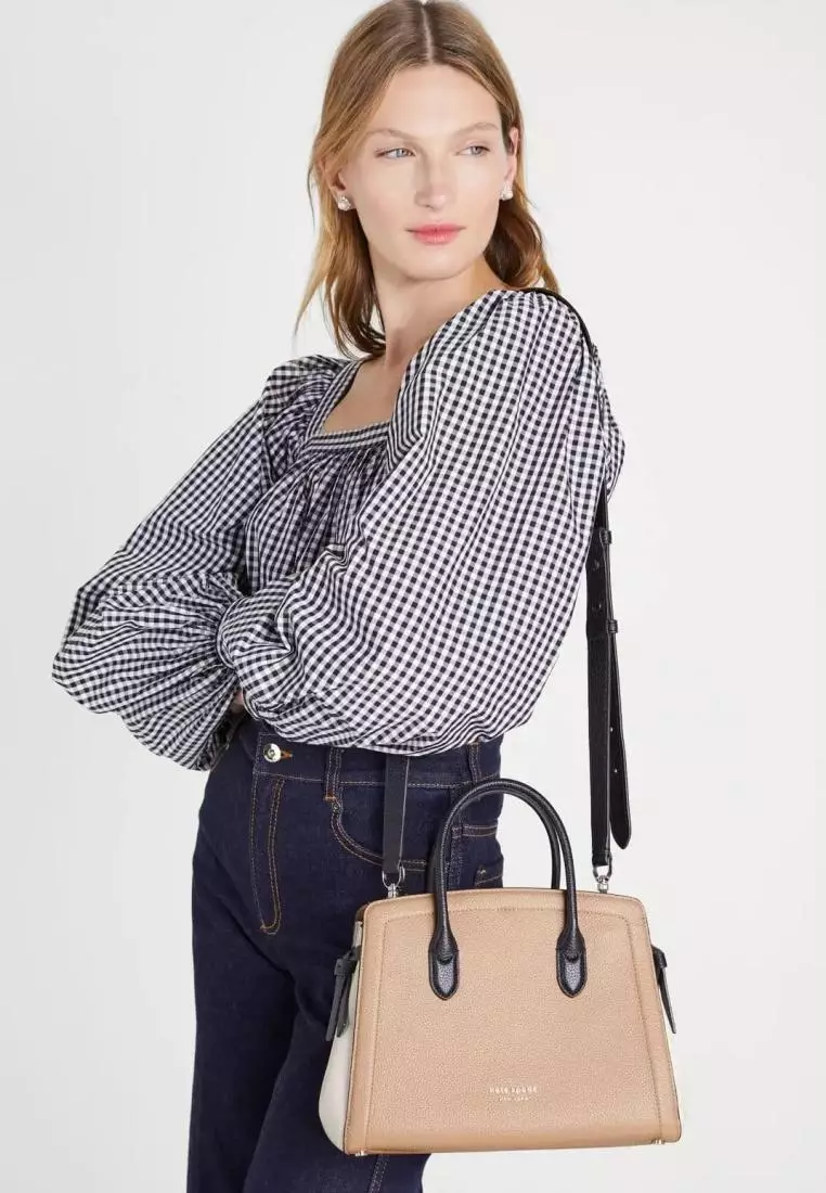 Jual Kate Spade Kate Spade Knott Colorblocked Medium Satchel Kraft ...