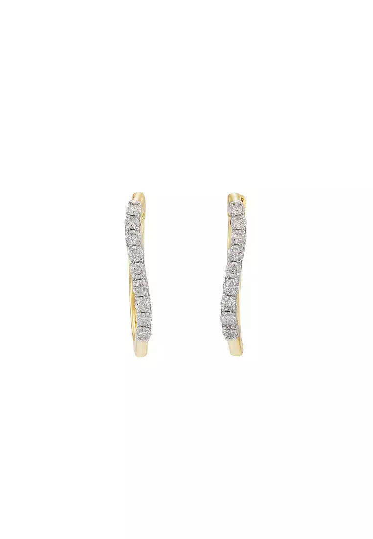 Buy HABIB HABIB Diamond Earrings in 375/9K Yellow Gold 457890625(YG ...