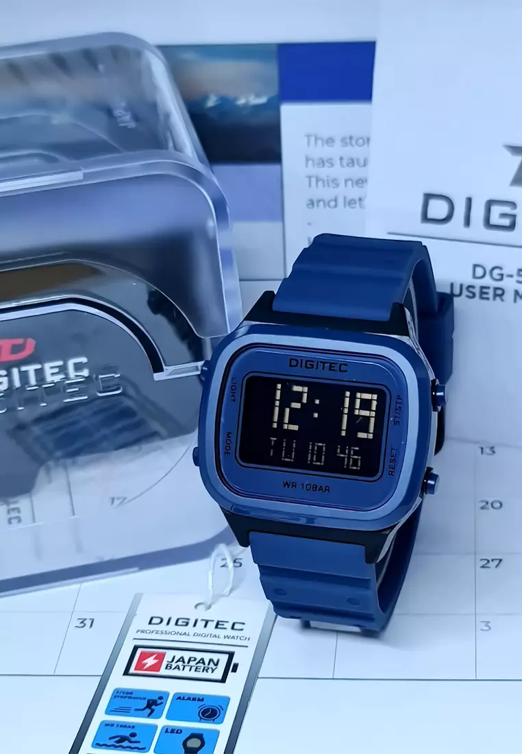 Jual Digitec Digitec Jam Tangan Digital Pria - Blue - Silicone Strap ...