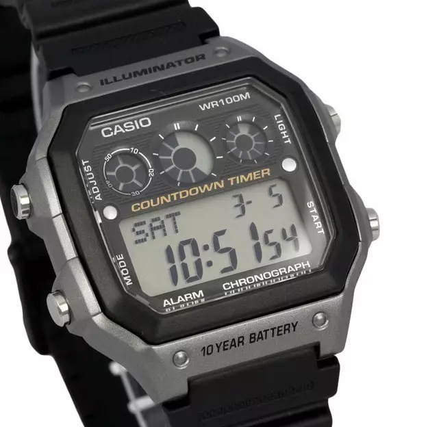 Jual Casio Casio AE-1300WH-8AVDF Abu Karet Hitam Cowok Original 2025 | ZALORA Indonesia