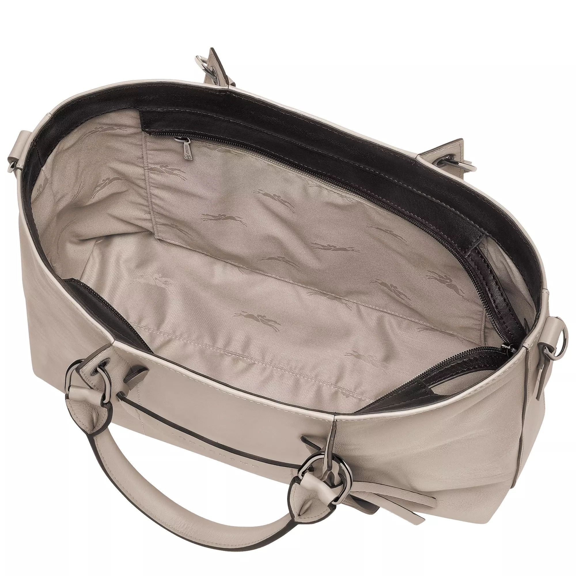 Jual LONGCHAMP Longchamp 3D Leather Handbag M - Grey Clay Original 2025 ...