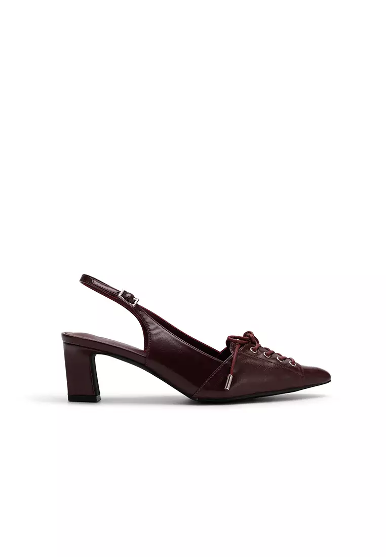 nose SLINGBACK HEEL PUMP WITH SHOE LACE 2025 | Buy nose Online | ZALORA ...