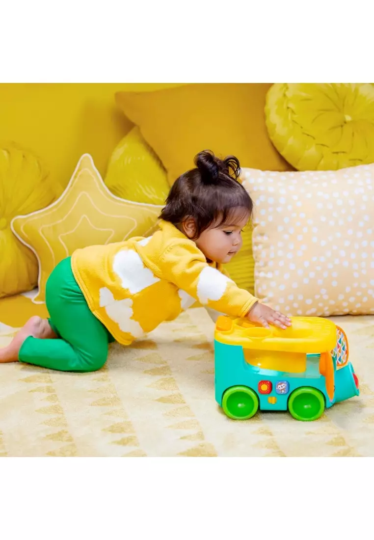 Buy Bright Starts Pop & Roll Safari Bus Ball 2025 Online | ZALORA ...