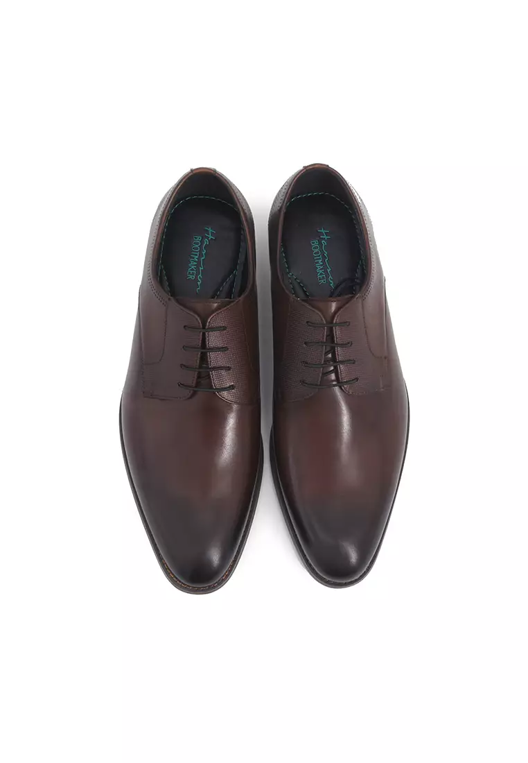 線上選購 Hanson Bootmaker Hanson Bootmaker Lace-up Derby - Brown | ZALORA 台灣