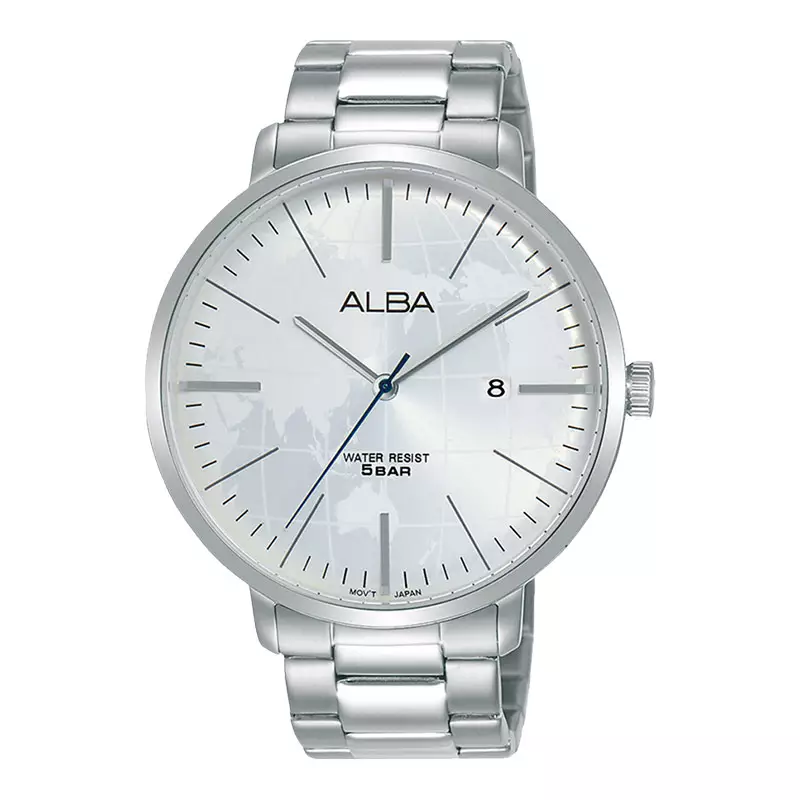 Jual Alba Jam Tangan Alba Prestige AS9J85X1 Men Silver Dial Stainless ...