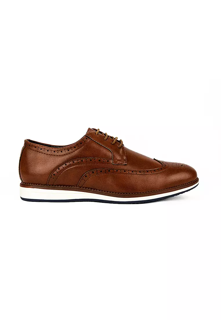 Buy Mario D' boro Runway Men's Casual Oxford Mw 24218 Brown C45 2025 ...